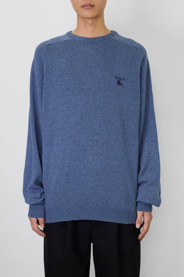BURBERRY BLUE WOOL KNIT MADE IN UK – DISSONANCE