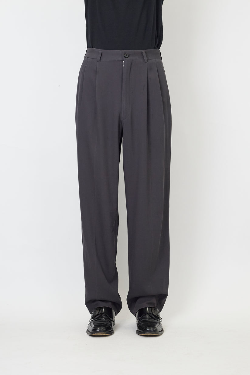 IM MEN ISSEY MIYAKE GRAY BROWN WOOL WIDE PANTS – DISSONANCE